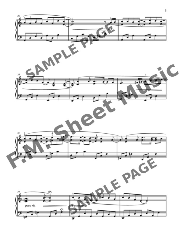 Reflections (Intermediate Piano) By Jennifer Eklund - F.M. Sheet Music ...