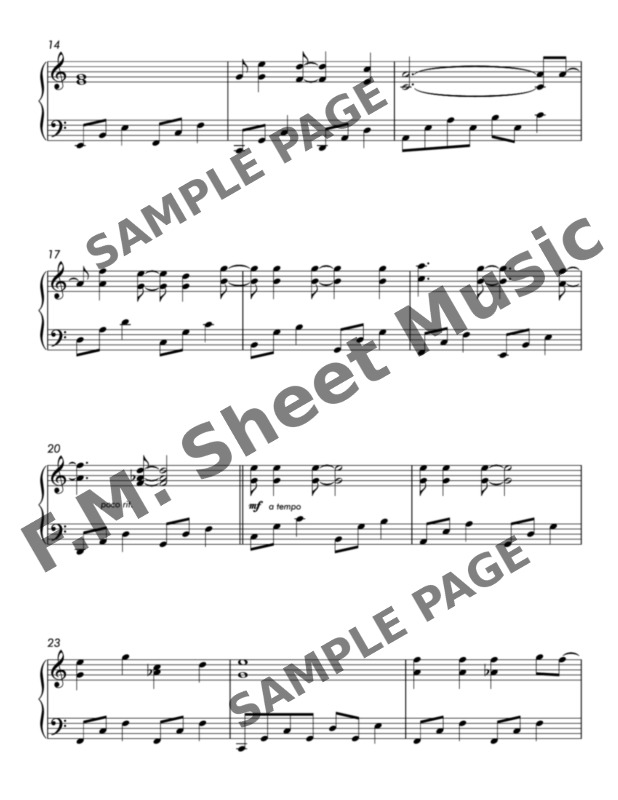 Jingle Bells (Lyrical Intermediate Piano) By - F.M. Sheet Music - Pop ...