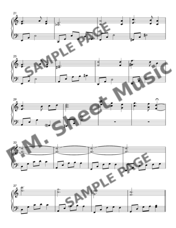Silent Night (Intermediate Piano) By - F.M. Sheet Music - Pop ...