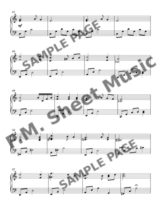 Silent Night (Intermediate Piano) By - F.M. Sheet Music - Pop ...