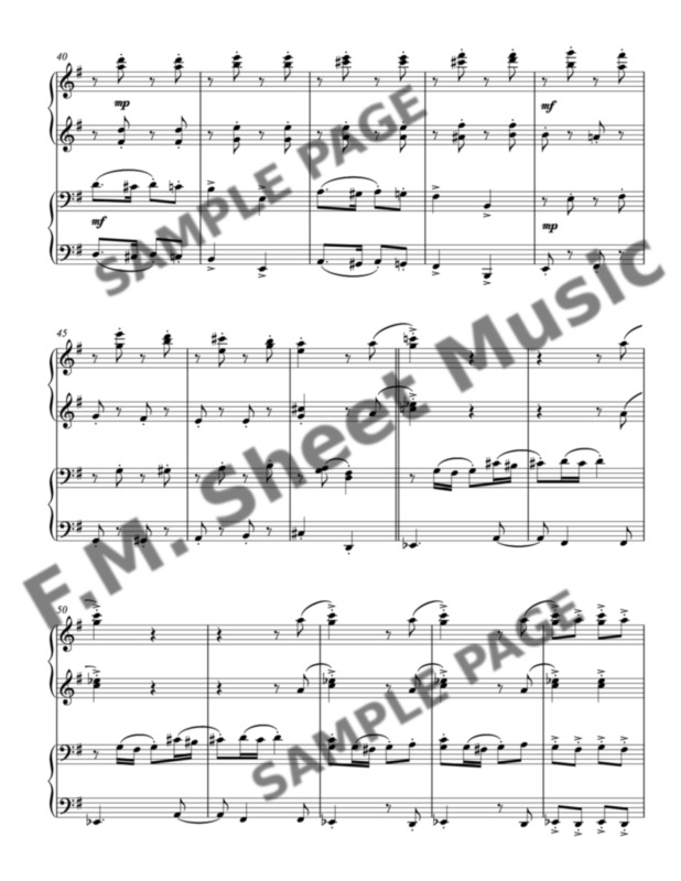 Russian Dance from "The Nutcracker" (Intermediate Piano Duet) By - F.M ...