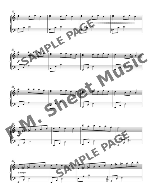 Carol of the Bells (Intermediate Piano) By - F.M. Sheet Music - Pop ...