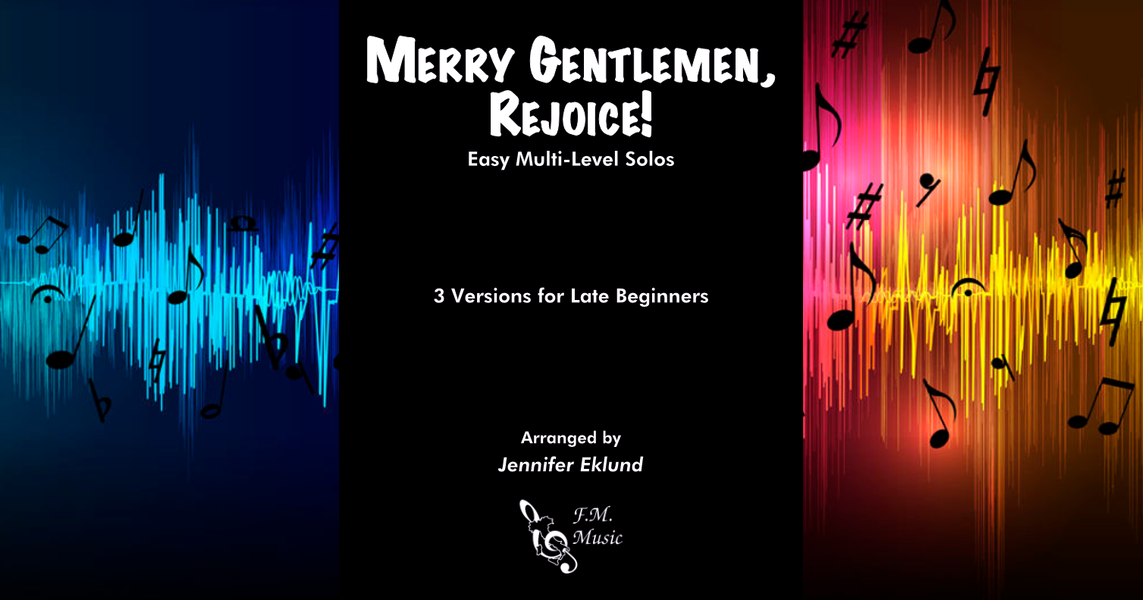 Merry Gentlemen, Rejoice! (Easy Multi-Level Solos) By - F.M. Sheet ...