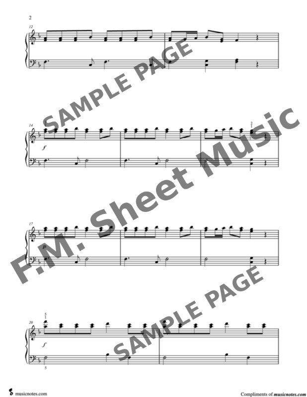 Autumn Theme from "The Four Seasons" (Early Intermediate Piano) By - F ...