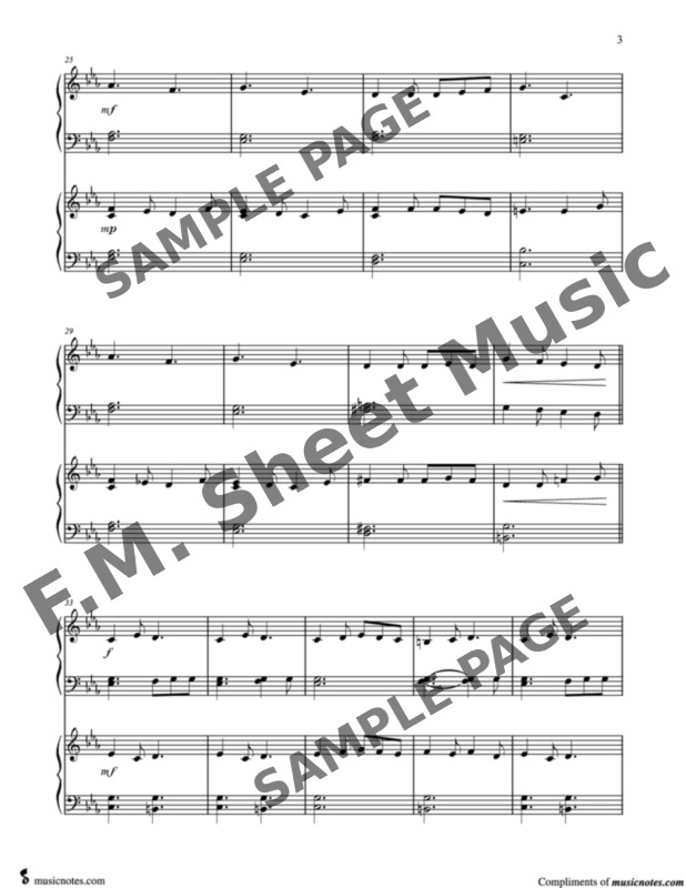 Funeral March for a Jack-o'-lantern (Easy Piano Duet) By - F.M. Sheet ...