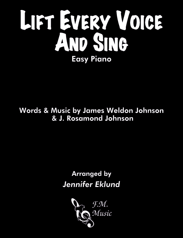Lift Every Voice and Sing (Easy Piano) By - F.M. Sheet Music - Pop ...