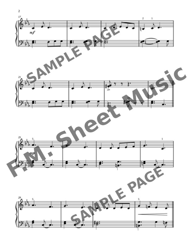 Funeral March for a Jack-o'-lantern (Easy Piano Solo) By - F.M. Sheet ...