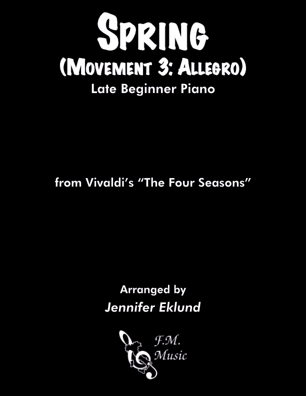 Spring (from The Four Seasons) (Late Beginner Piano) By - F.M. Sheet ...