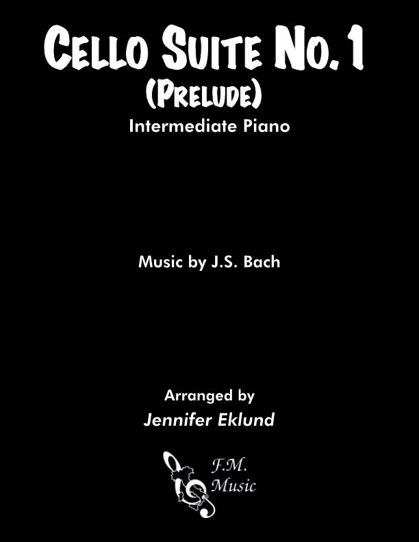 Cello Suite No. 1 (Prelude) (Intermediate Piano) By - F.M. Sheet Music ...