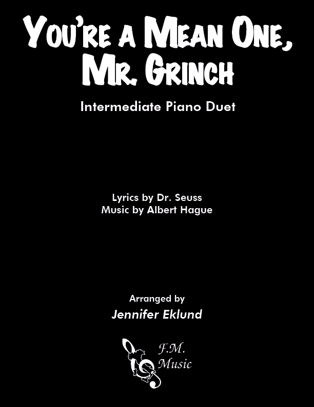 You're A Mean One, Mr. Grinch (Easy Piano Solo) By Thurl Ravenscroft ...