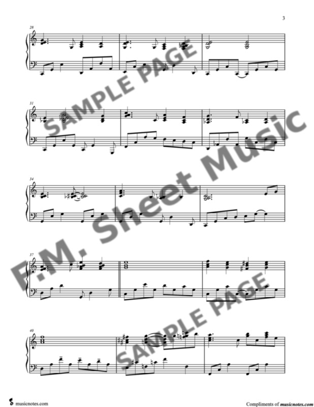 White Christmas (Late Intermediate Piano) By Irving Berlin - F.M. Sheet ...