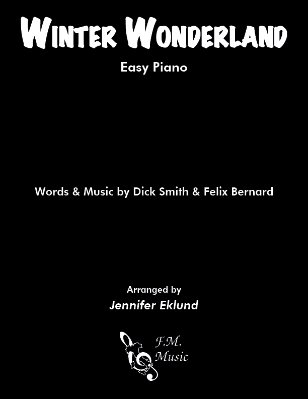 Winter Wonderland (Easy Piano) By Bing Crosby - F.M. Sheet Music - Pop ...