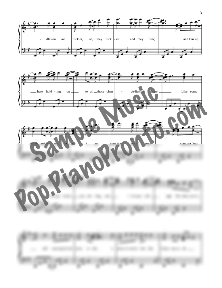 Christmas Lights (Intermediate Piano) By Coldplay - F.M. Sheet Music ...