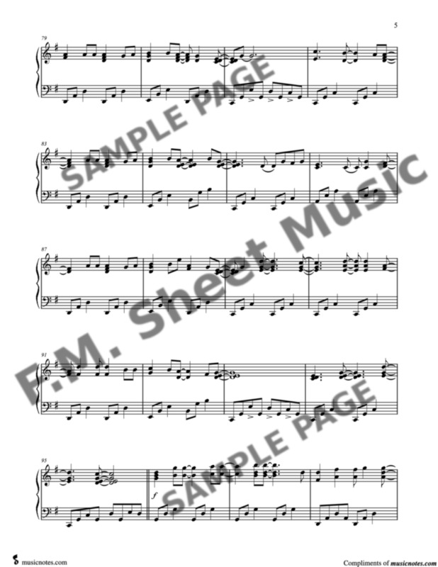 A Million Dreams (Late Intermediate Piano) By The Greatest Showman - F ...