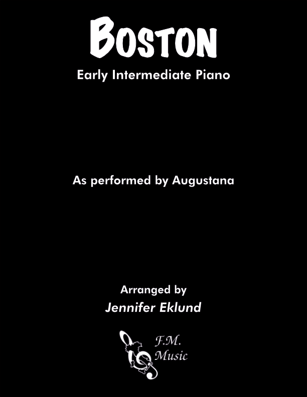 Boston (Early Intermediate Piano) By Augustana - F.M. Sheet Music - Pop ...