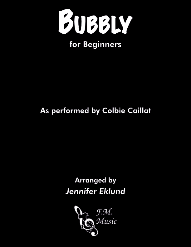 Bubbly (for Beginners) By Colbie Caillat - F.M. Sheet Music - Pop ...