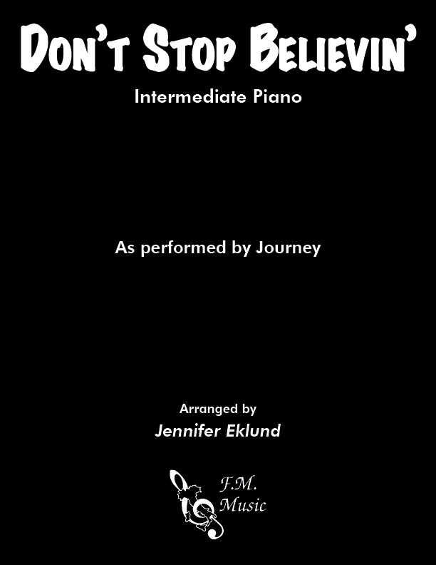 Don't Stop Believin' (Easy Piano) By Journey - F.M. Sheet Music - Pop ...