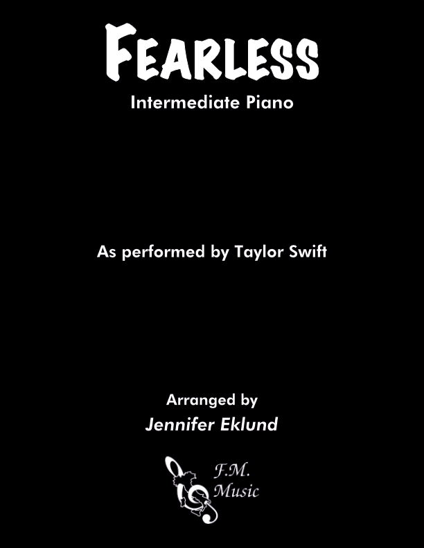 Fearless (Intermediate Piano) By Taylor Swift - F.M. Sheet Music - Pop ...