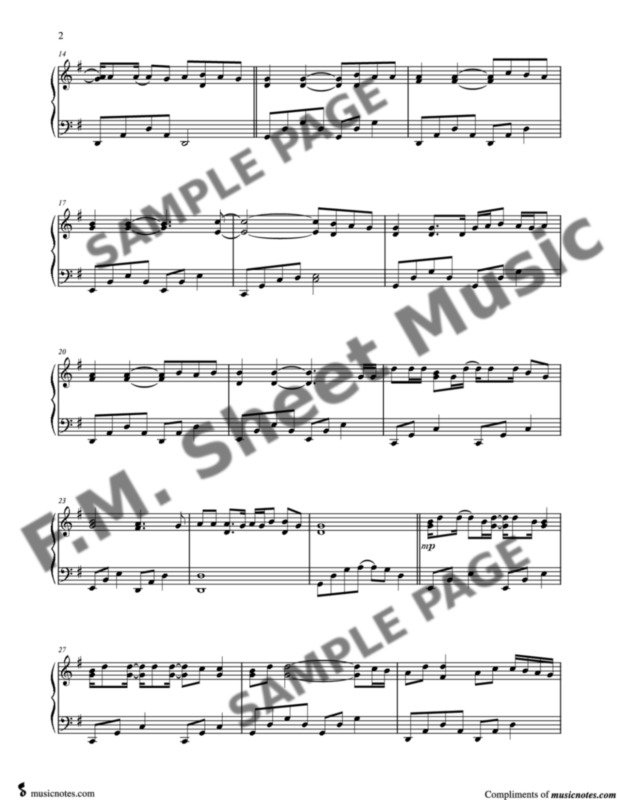 Fight Song (Intermediate Piano) By Rachel Platten - F.M. Sheet Music ...