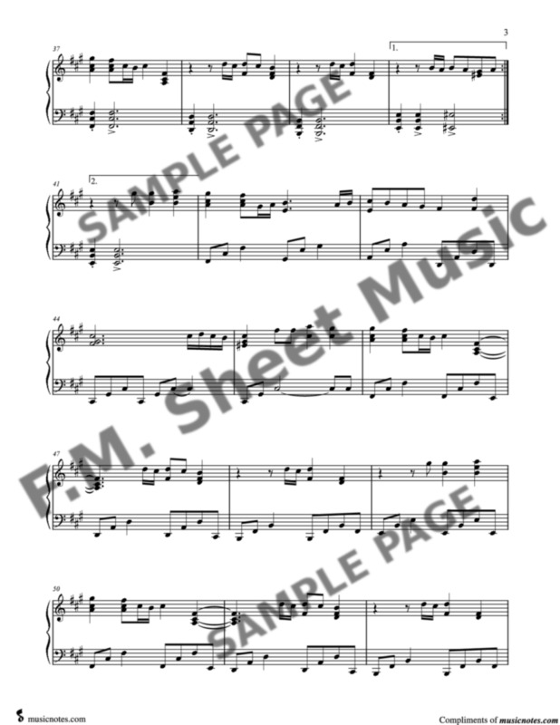 The Final Countdown (Intermediate Piano) By Europe - F.M. Sheet Music ...