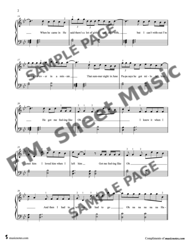 Havana (Early Intermediate Piano) By Camila Cabello - F.M. Sheet Music ...