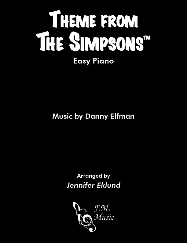 The Simpsons Theme (for Late Beginners) By Danny Elfman - F.M. Sheet ...