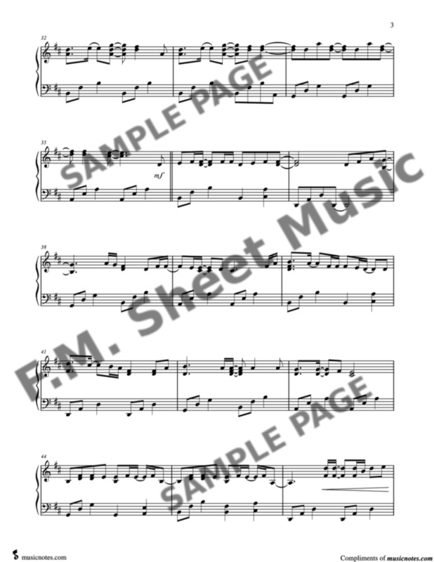 This Is Me (Intermediate Piano) By The Greatest Showman - F.M. Sheet ...