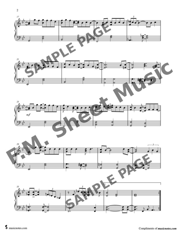 Vienna (Intermediate Piano) By Billy Joel - F.M. Sheet Music - Pop ...