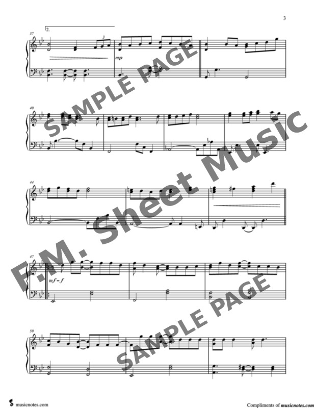 Vienna (Intermediate Piano) By Billy Joel - F.M. Sheet Music - Pop ...
