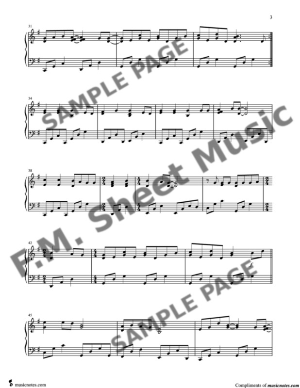 10,000 Reasons (Bless The Lord) (Intermediate Piano) By Matt Redman - F ...