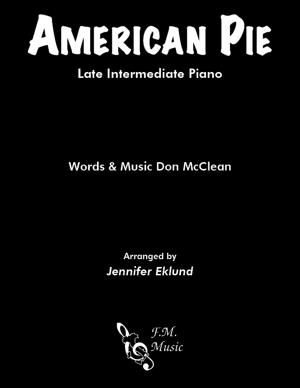 American Pie (Late Intermediate Piano) By Don McLean, Madonna - F.M ...
