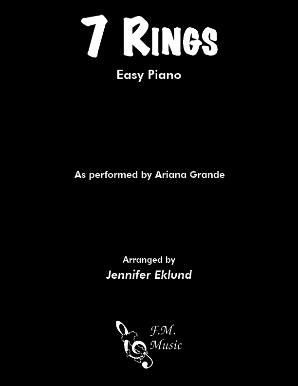 7 Rings (Easy Piano) By Ariana Grande - F.M. Sheet Music - Pop ...