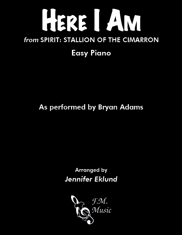 Here I Am (Easy Piano) By Bryan Adams - F.M. Sheet Music - Pop ...