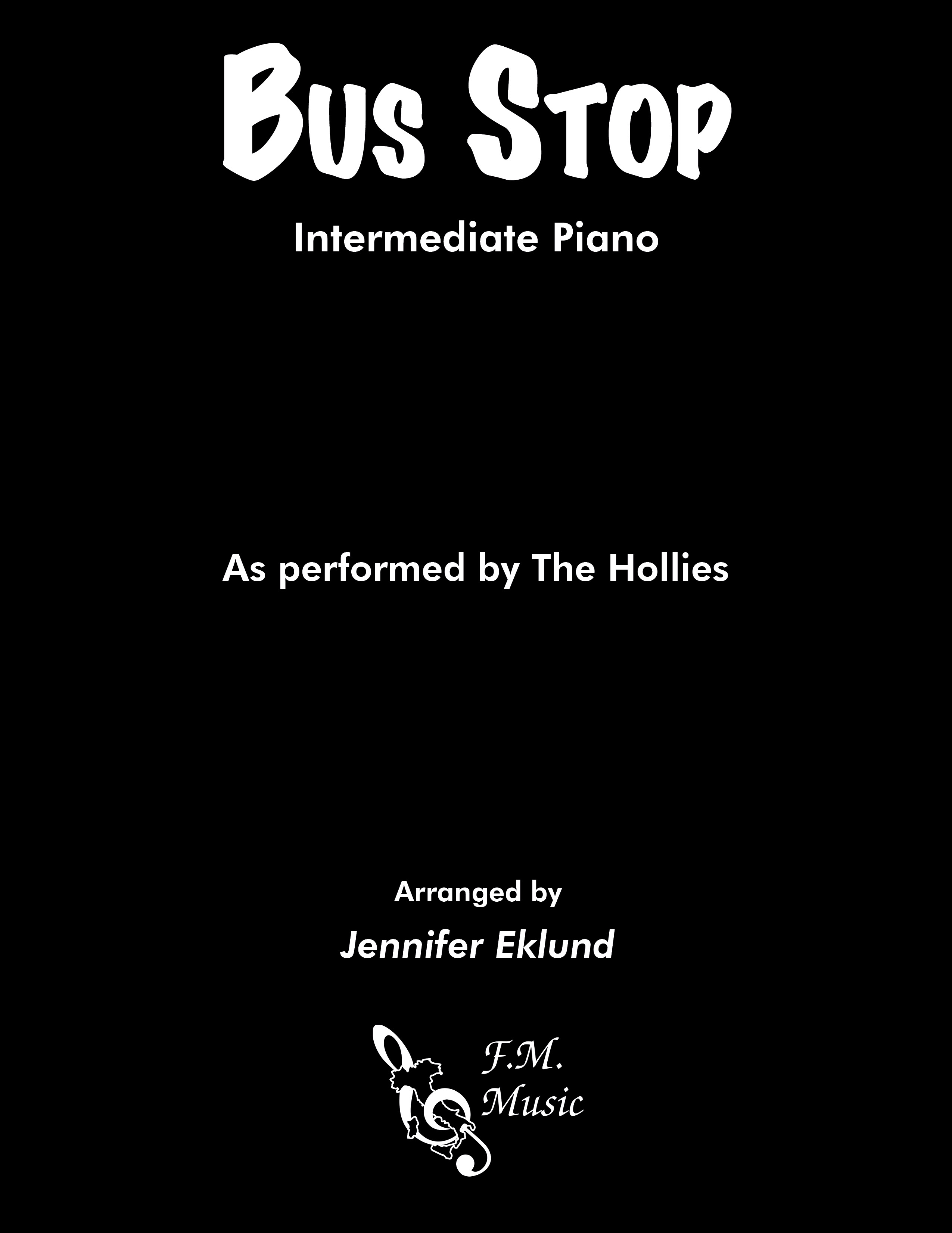 Bus Stop (Intermediate Piano) By The Hollies - F.M. Sheet Music - Pop ...