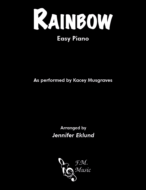 Rainbow (Easy Piano) By Kacey Musgraves - F.M. Sheet Music - Pop ...