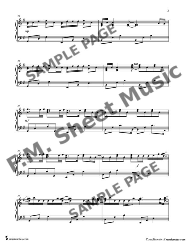 Butterflies (Intermediate Piano) By Kacey Musgraves - F.M. Sheet Music ...