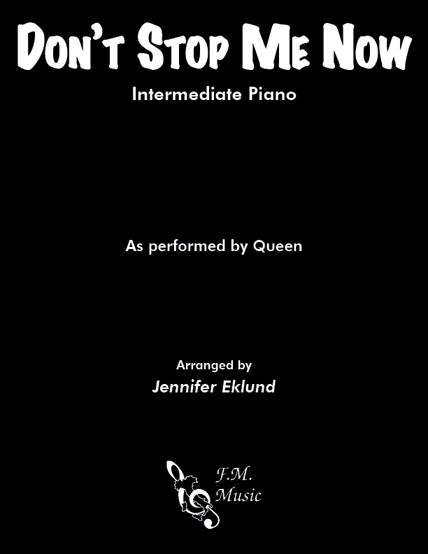 Don't Stop Me Now (Intermediate Piano) By Queen - F.M. Sheet Music ...
