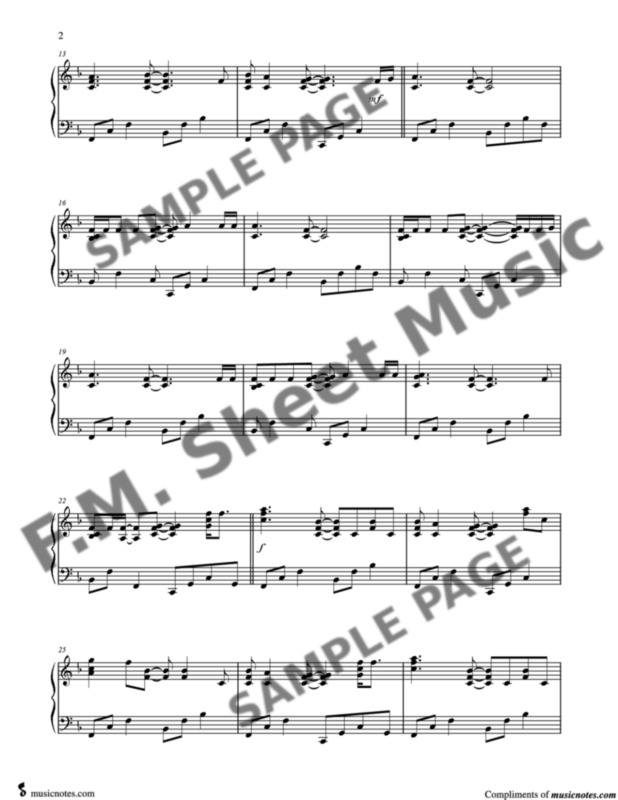 Free Fallin' (Late Intermediate Piano) By Tom Petty - F.M. Sheet Music ...