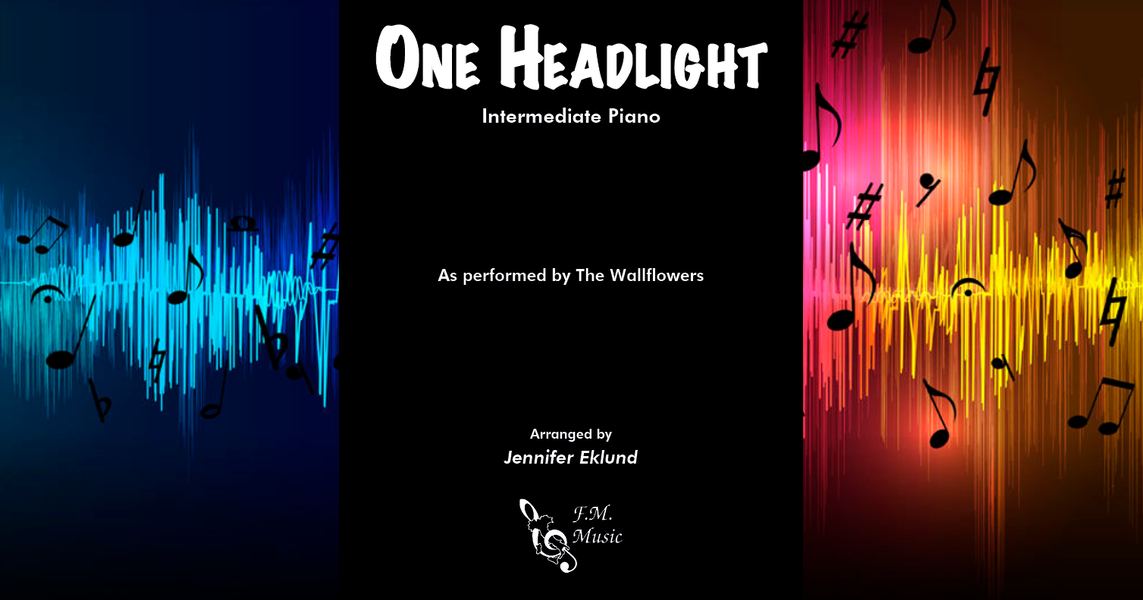 One Headlight (Intermediate Piano) By The Wallflowers - F.M. Sheet ...