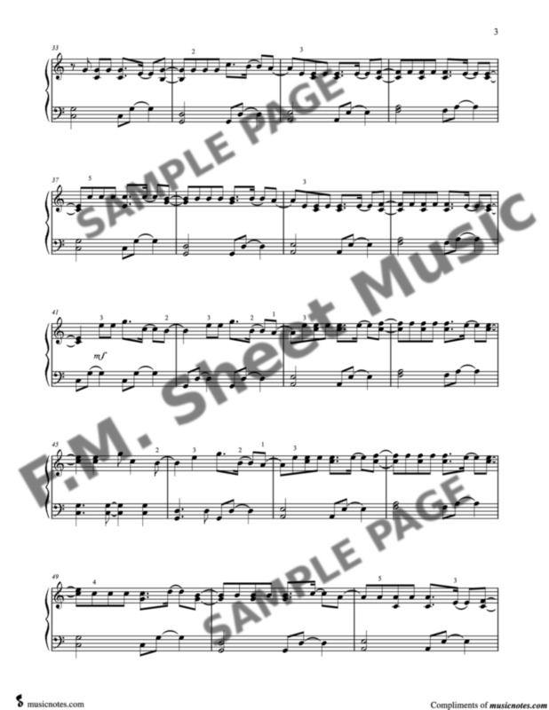 Demons (Easy Piano) By Imagine Dragons - F.M. Sheet Music - Pop ...