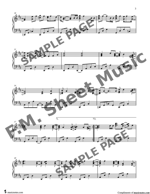 Linger (Late Intermediate Piano) By The Cranberries - F.M. Sheet Music ...
