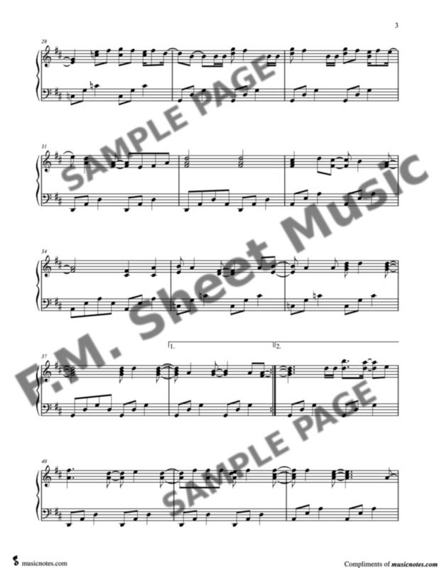 Linger (Intermediate Piano) By The Cranberries - F.M. Sheet Music - Pop ...