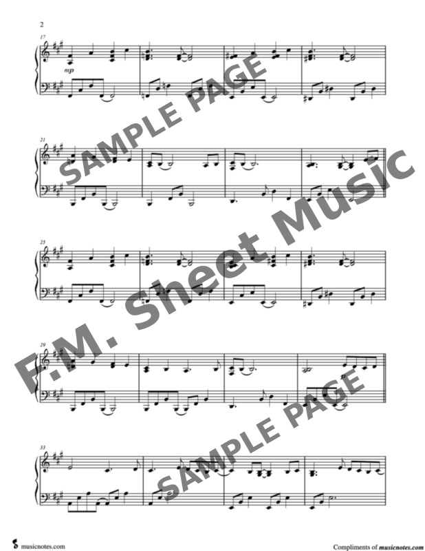 Xanny (Intermediate Piano) By Billie Eilish - F.M. Sheet Music - Pop ...