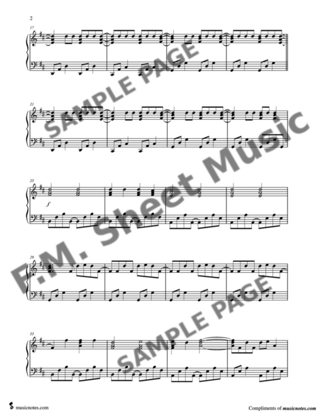 Mr. Brightside (Late Intermediate Piano) By The Killers - F.M. Sheet ...