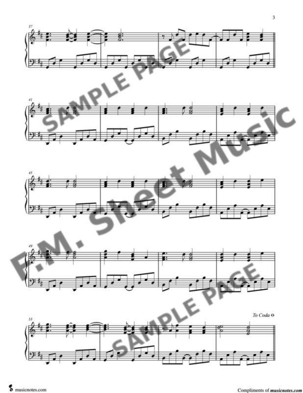 Mr. Brightside (Late Intermediate Piano) By The Killers - F.M. Sheet ...