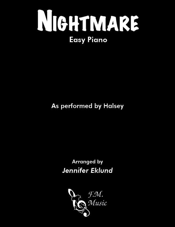 Nightmare (Easy Piano) By Halsey - F.M. Sheet Music - Pop Arrangements ...