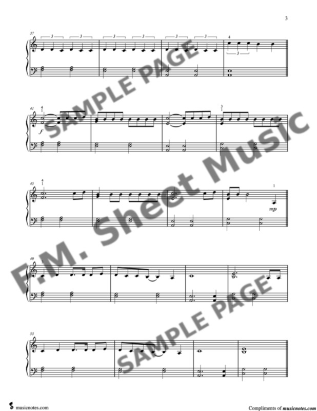 Nightmare (Easy Piano) By Halsey - F.M. Sheet Music - Pop Arrangements ...