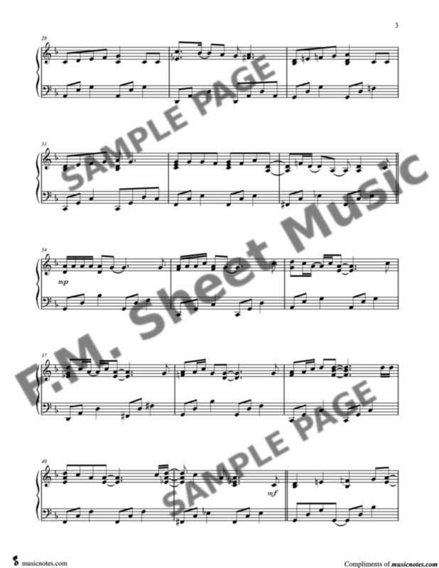 I Love You 3000 (Intermediate Piano) By Stephanie Poetri - F.M. Sheet ...