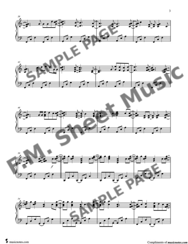 The Archer (Late Intermediate Piano) By Taylor Swift - F.M. Sheet Music ...