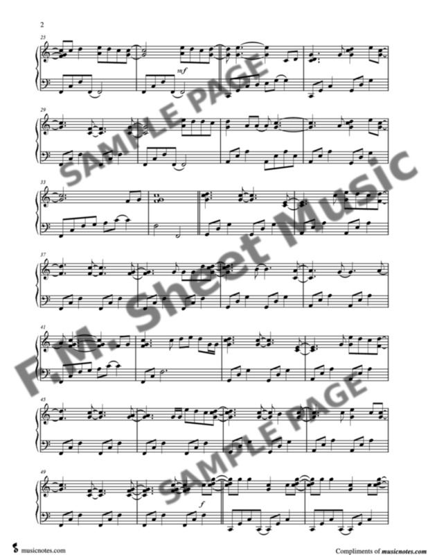 The Archer (Intermediate Piano) By Taylor Swift - F.M. Sheet Music ...